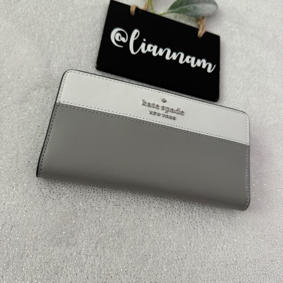 kate spade | Bags | Kate Spade Staci Colorblock Large Slim Bifold ...